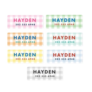 School Labels for Boys and Girls, School Name Labels, Back to School ...