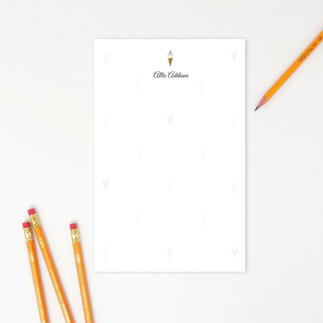 Personalized Notepad, Personalized Stationery, Stationary, Writing ...
