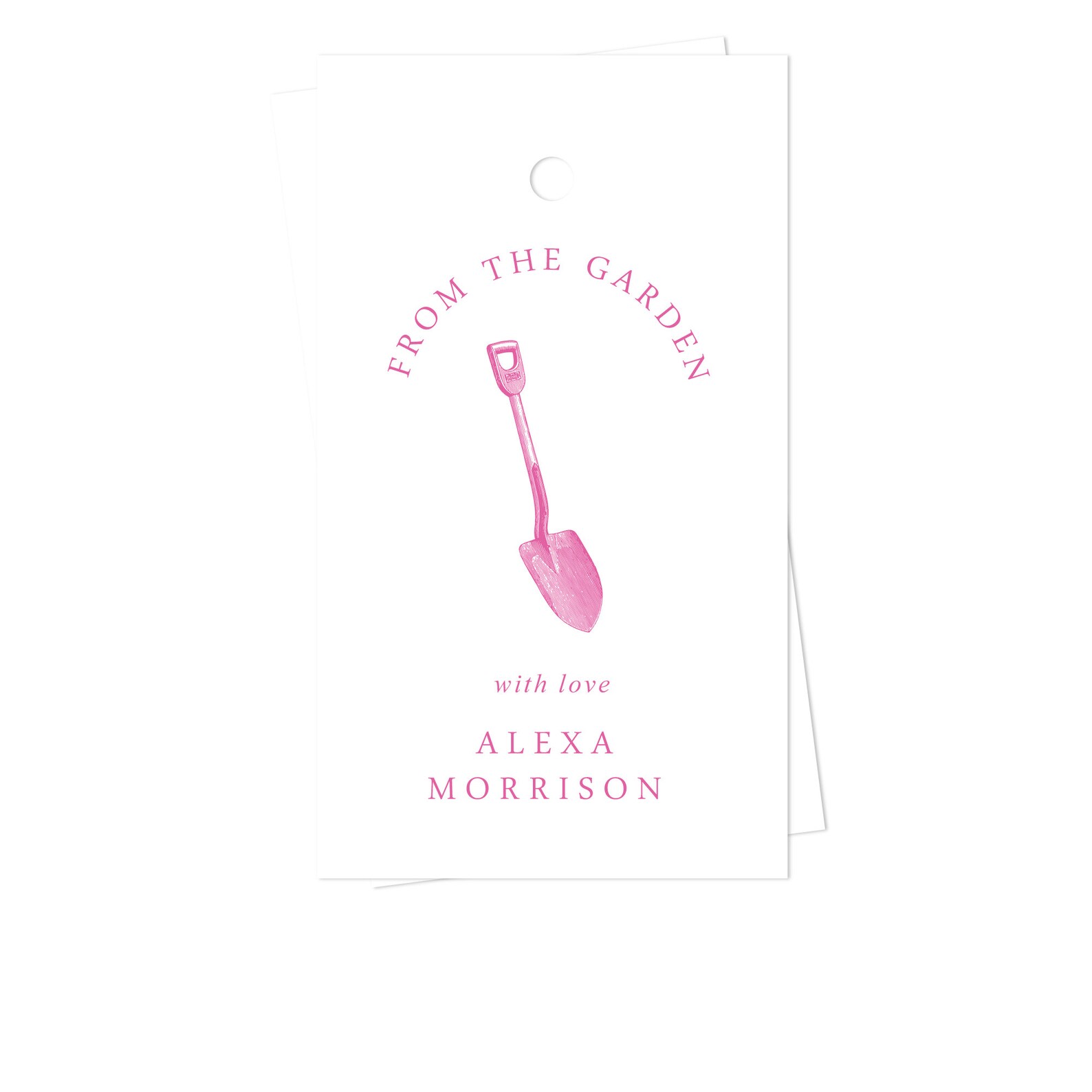Personalized Garden Gift Tags, Handmade Shovel Label - Etsy