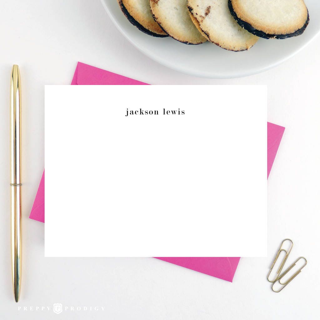 Personalized Stationery Note Card Set / Personalized | Etsy