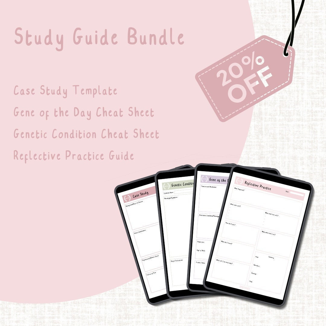 Genetic Counselling Study Bundle Printable A4 Digital Download - Etsy
