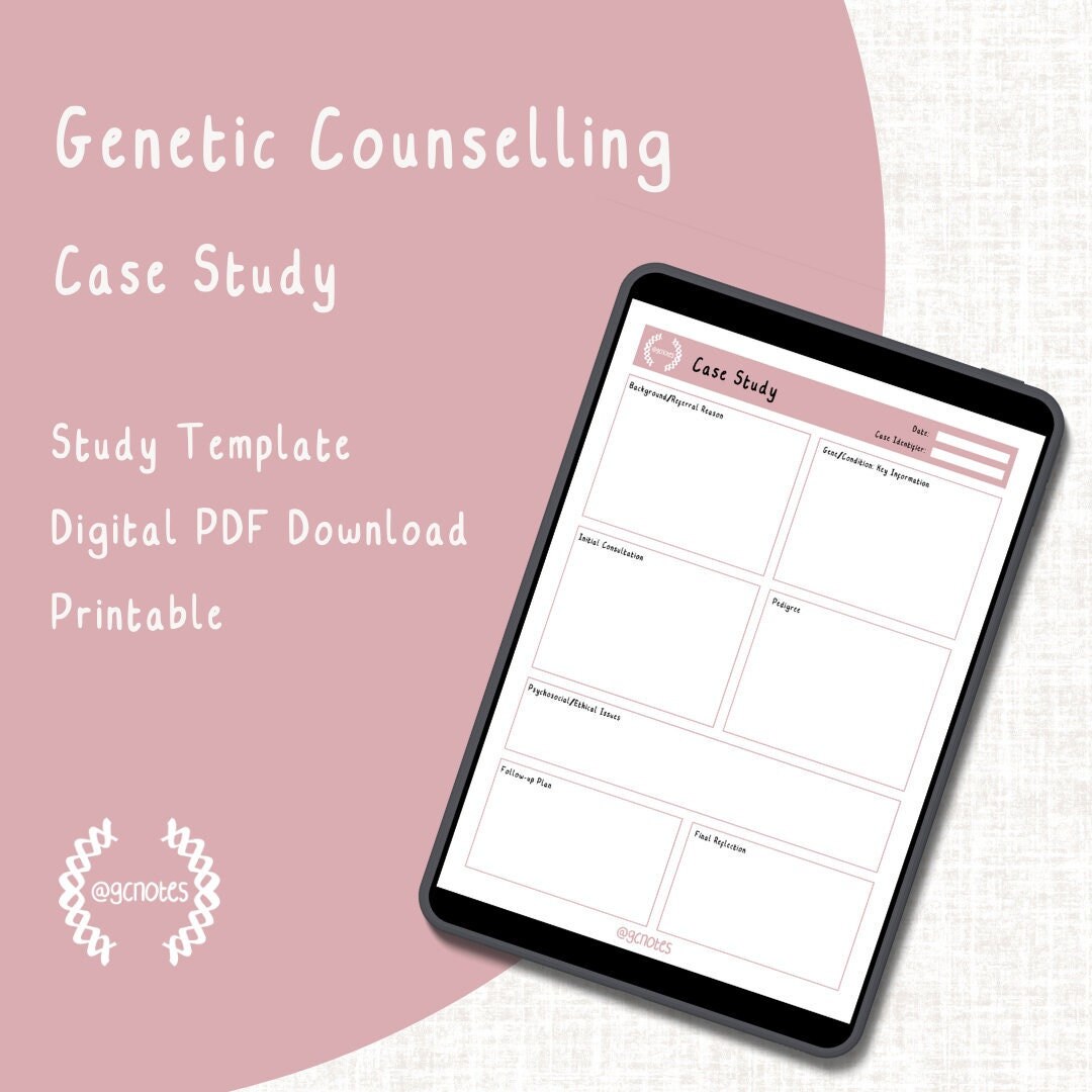 Genetic Counselling Case Study Printable A4 Digital Download - Etsy
