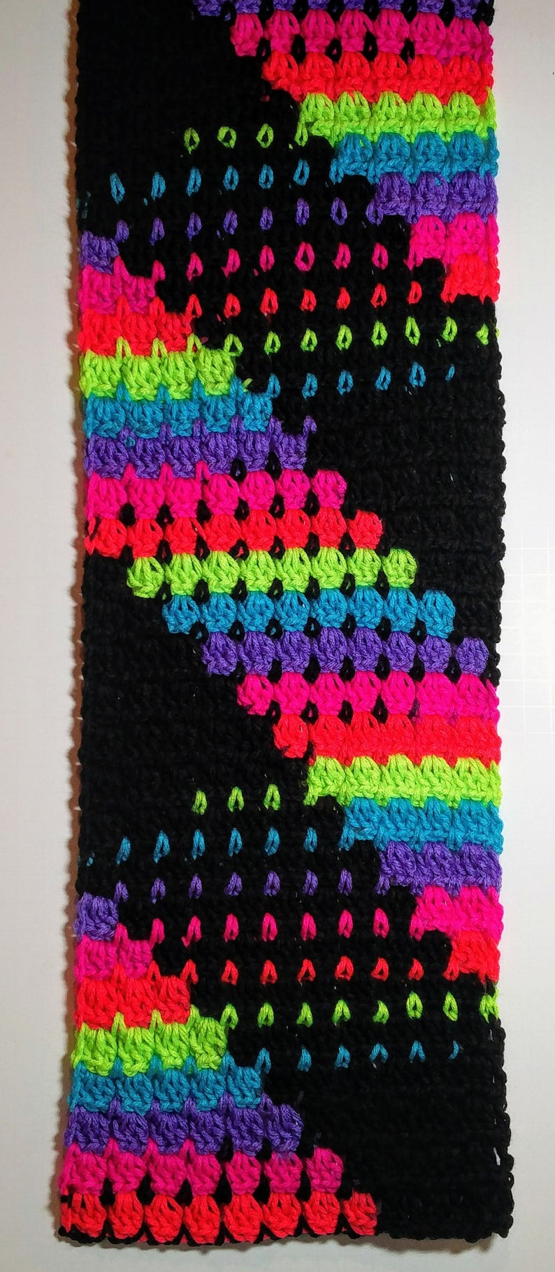 Neon Stripes Scarf - Color Blocking - Neon Blocks - Neon Colors PDF ...