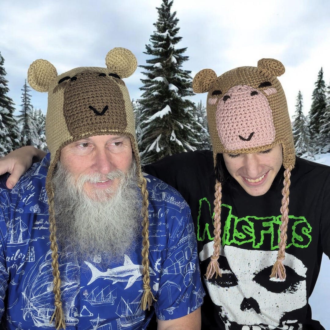 Handcrafted Capybara Crochet Hat – the "capi-hat" - Matching Family ...