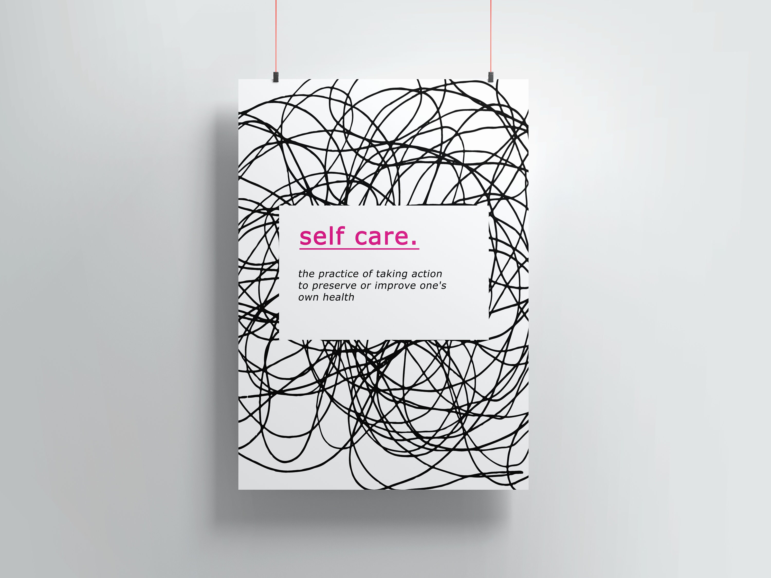 Self Care Printable Print, Digital Download, Downloadable Art, Mental ...