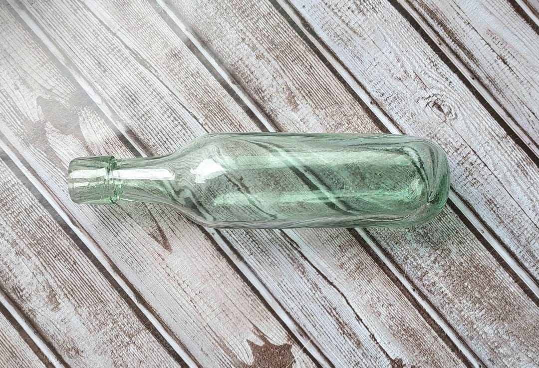 Green Tinted Round Bottom Ballast or Torpedo Bottle BIM Crude 1800s ...