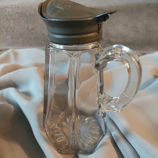 Glass Syrup Pitcher - Etsy