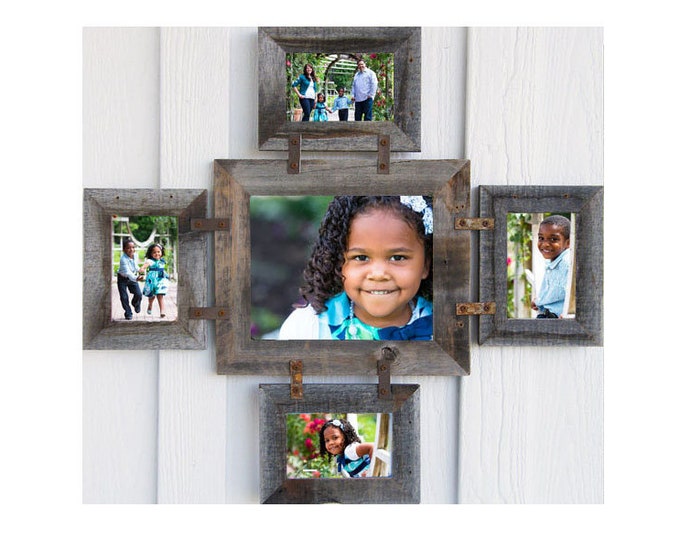 Christian Wedding Gift - 5x7 Picture Frames for FIVE Photos in Unique ...