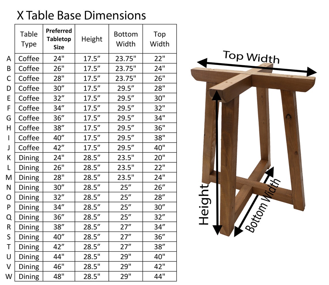 Reclaimed Wood X Style Table Leg Coffee Dining Kitchen Table | Etsy