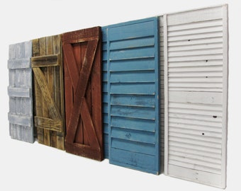 Rustic Little Window Frame With Shutters - Etsy