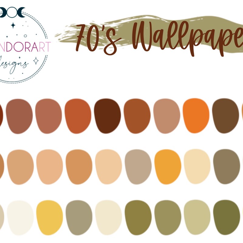70s Color Palette - Etsy