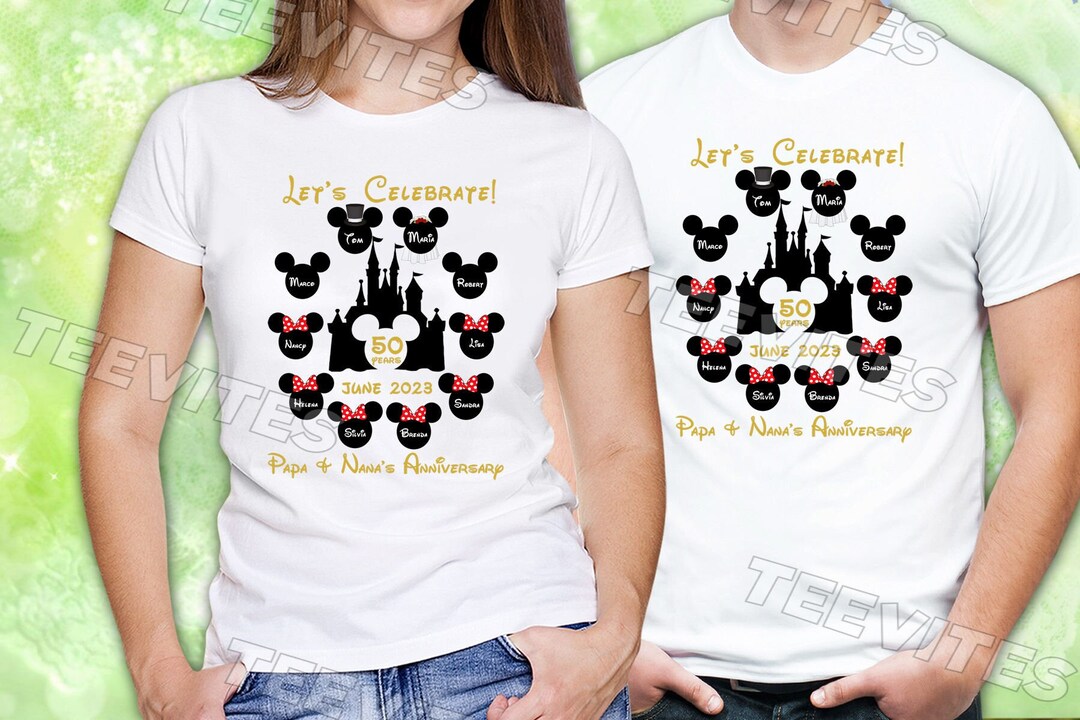 Wedding Anniversary Disney Shirts / Disney Family Shirts / - Etsy
