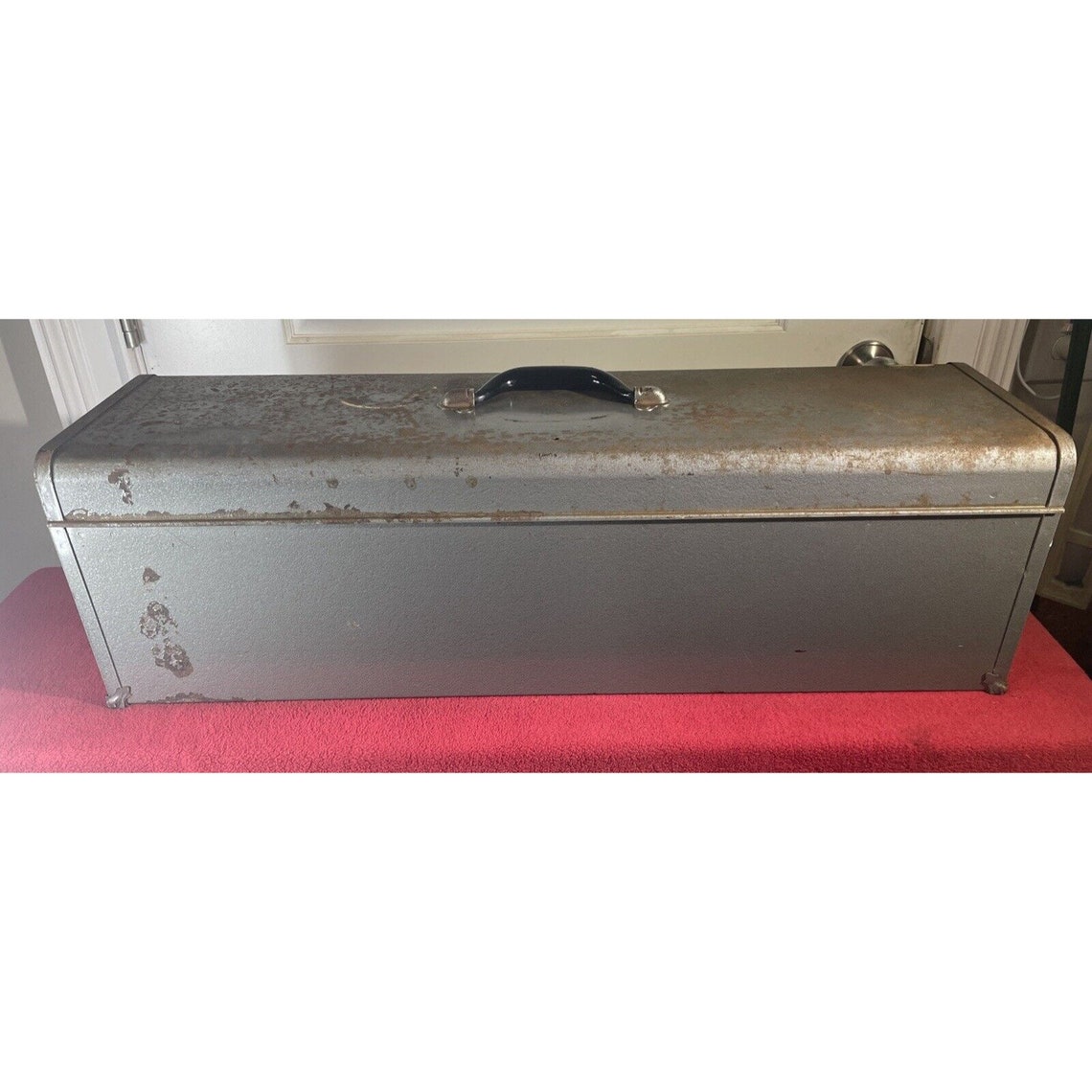 Vintage 1950s Craftsman 6517 Carpenters 30" Metal Tool Box W/tray Side ...
