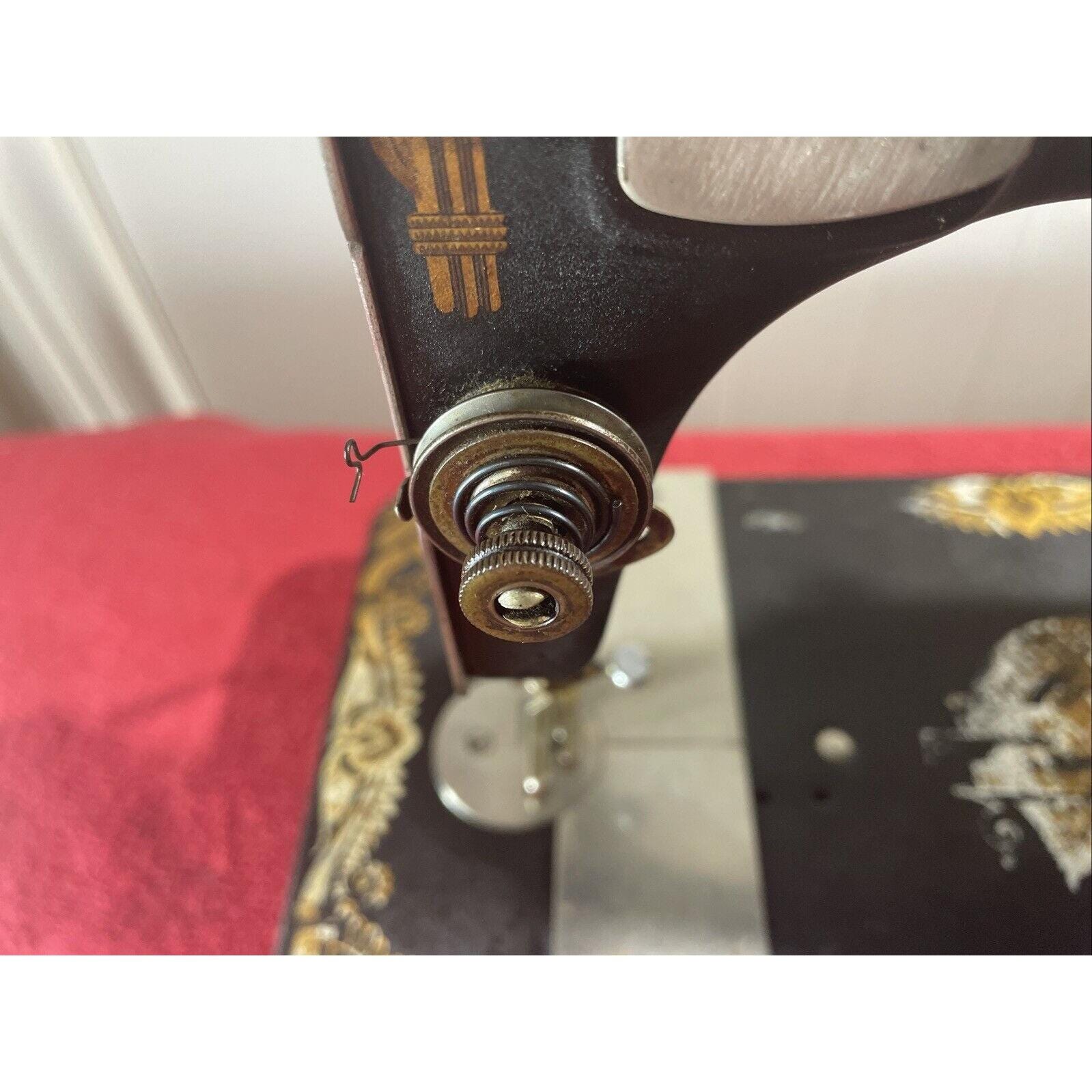 Antique 1924 Model 127 Singer Sphinx Treadle Sewing Machine Head Only ...