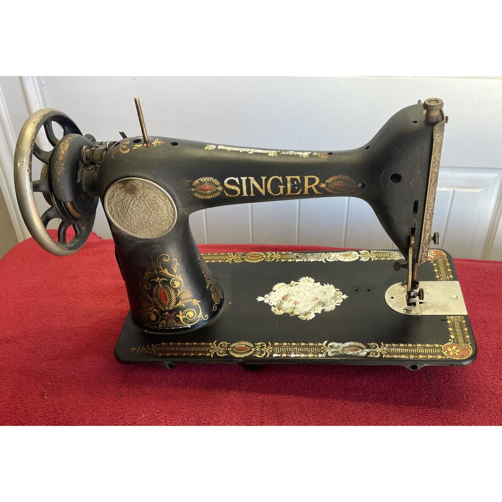 Antique 1910 Model 15 Singer Treadle Sewing Machine Head Only G0820950 ...