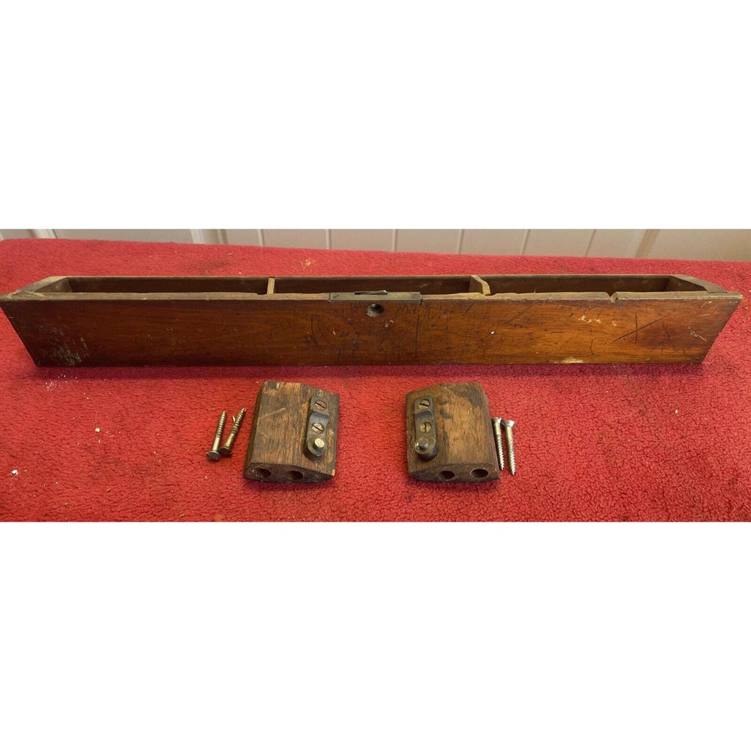 Singer Treadle Sewing Machine Tilt Out Front Drawer / Hinge Blocks ...
