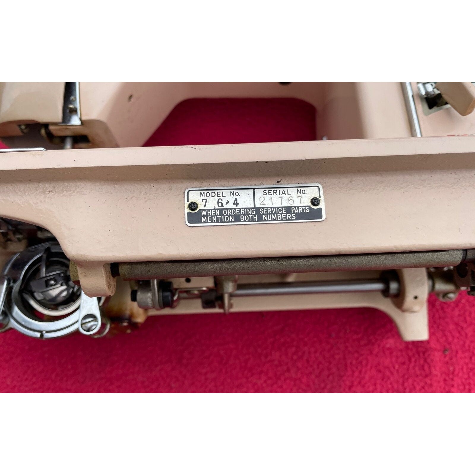 Vintage WHITE Sewing Machine Model 764 With Pedal - Etsy