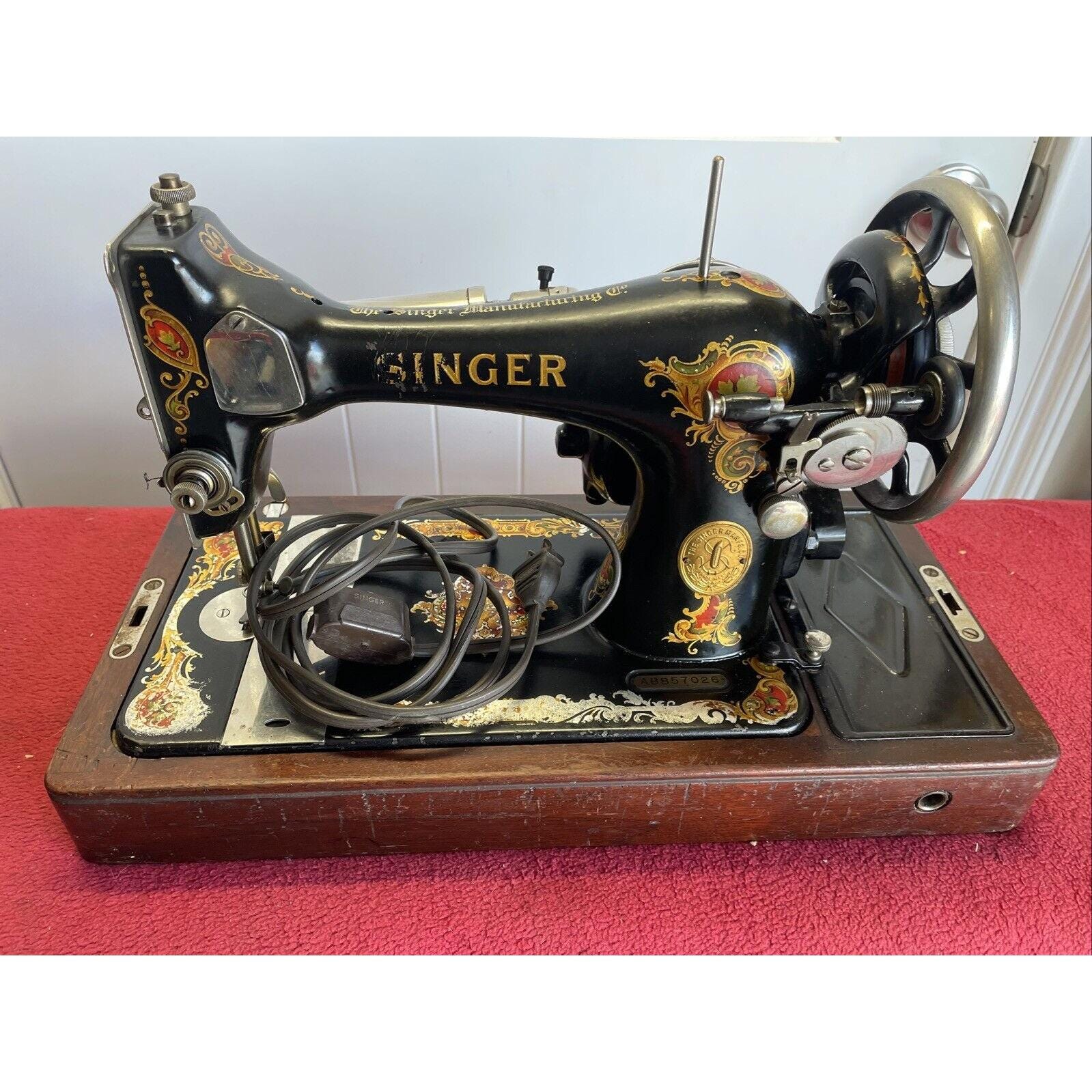 Antique Singer 128 Sewing Machine 1927 Serial # AB857026 - Etsy