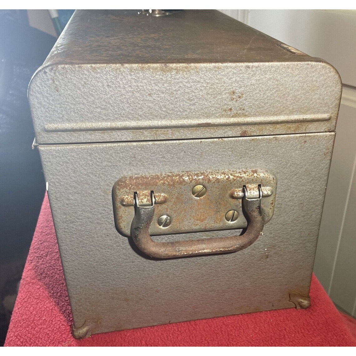 Vintage 1950s Craftsman 6517 Carpenters 30" Metal Tool Box W/tray Side ...