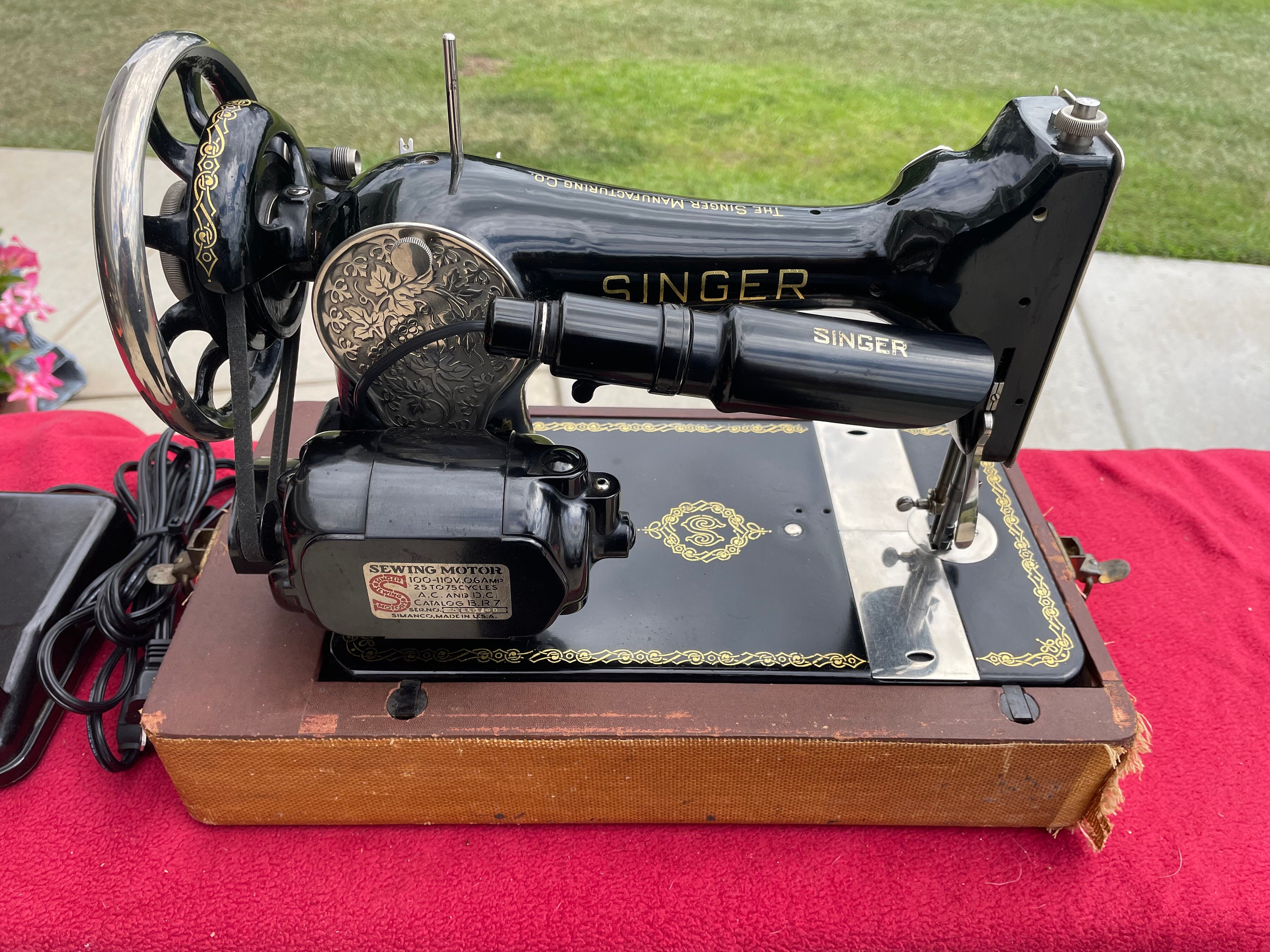 Singer 128 Sewing Machine 1940 Serial No. AF429253 - Etsy