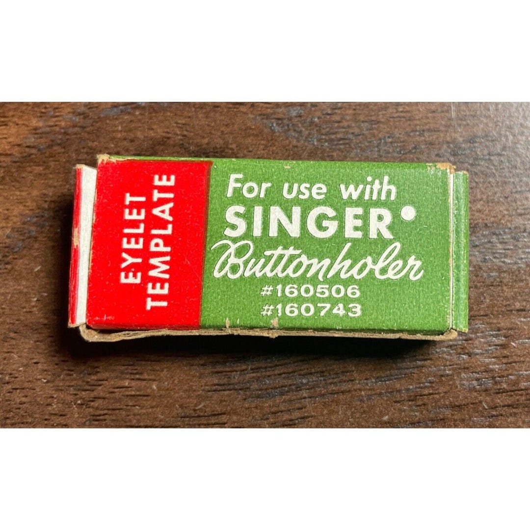 Vintage Singer Eyelet Template 161231 for Singer Buttonholer - Etsy