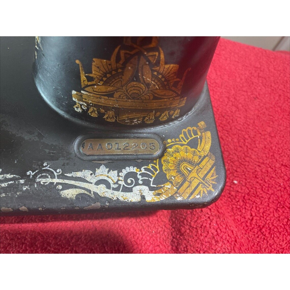 Antique 1924 Model 127 Singer Sphinx Treadle Sewing Machine Head Only ...