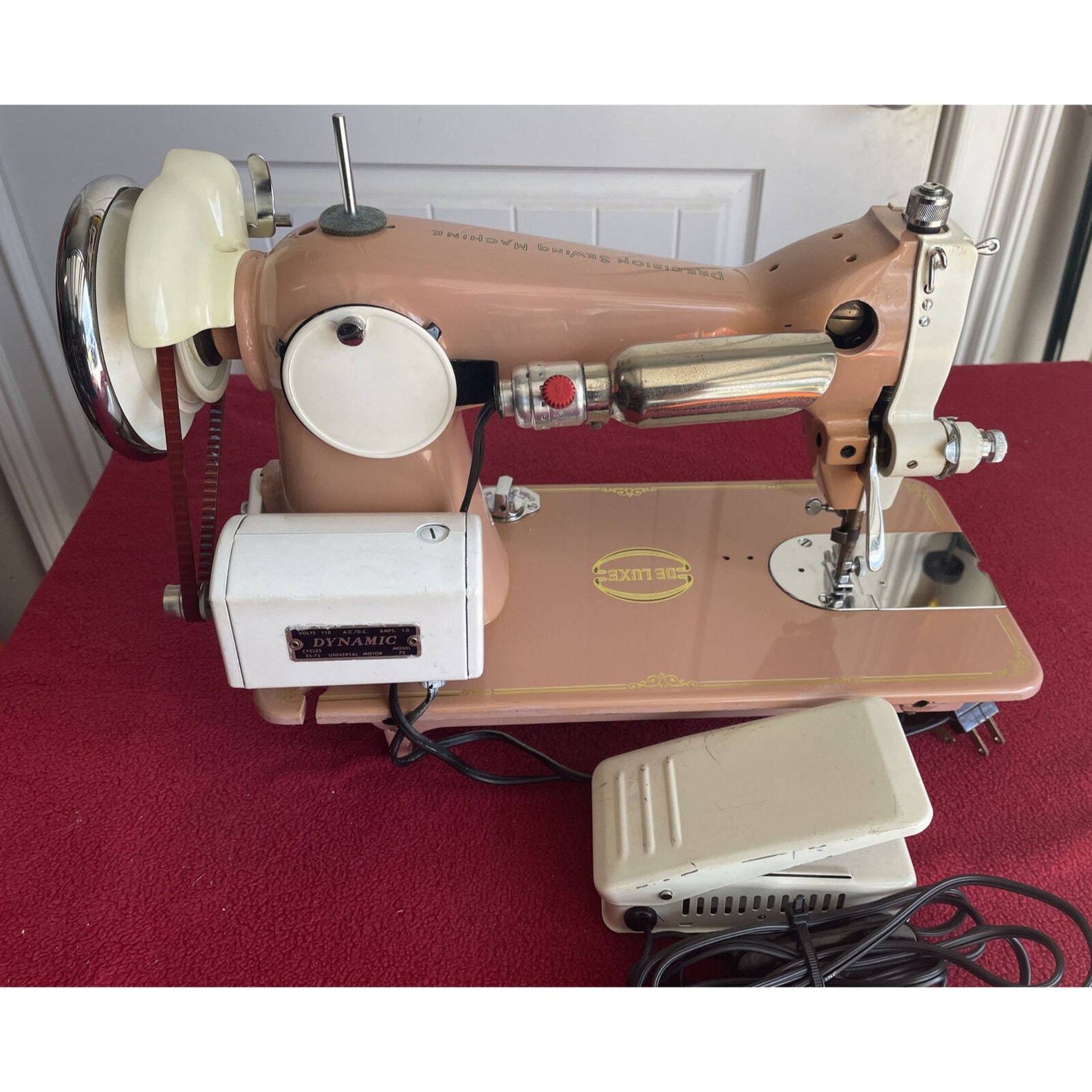 Adler Sewing Machine "st Deluxe" Japan, Belvedere Post WW2 Singer 15-91 ...