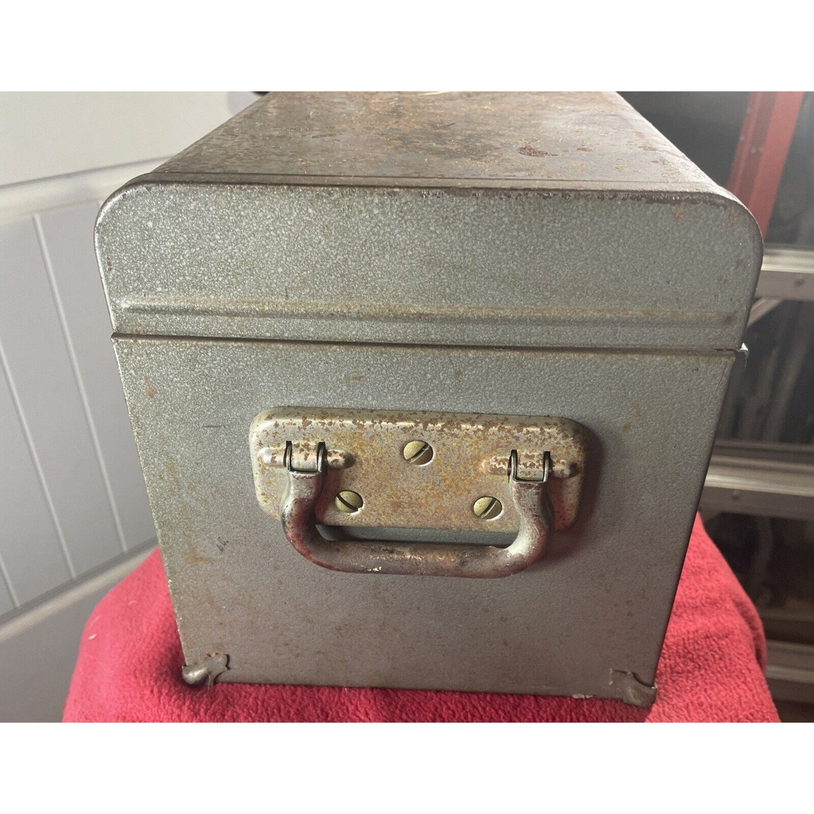 Vintage 1950s Craftsman 6517 Carpenters 30" Metal Tool Box W/tray Side ...