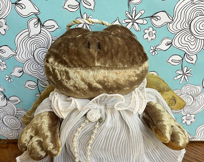 Vintage 9 Russ Angelique Plush Victorian Grace Frog Angel Stuffed ...
