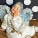 Vintage Resin Angel Grandma Granny Sitting Figurine Miniature 2.5 T X 3 ...