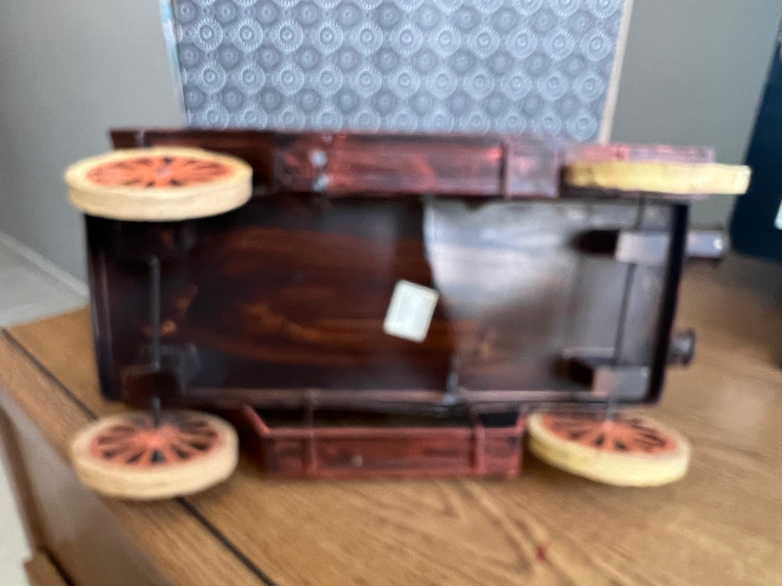 Vintage Large Tin Ford Model T Car Toy/display 9" Tx13.5" L X 6.5" W ...
