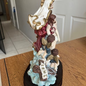 Vtg Giovanni Collection 11.5 Tall Mary, Jesus Angels Post Crucifixion ...