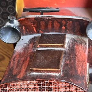 Vintage Large Tin Ford Model T Car Toy/display 9" Tx13.5" L X 6.5" W ...