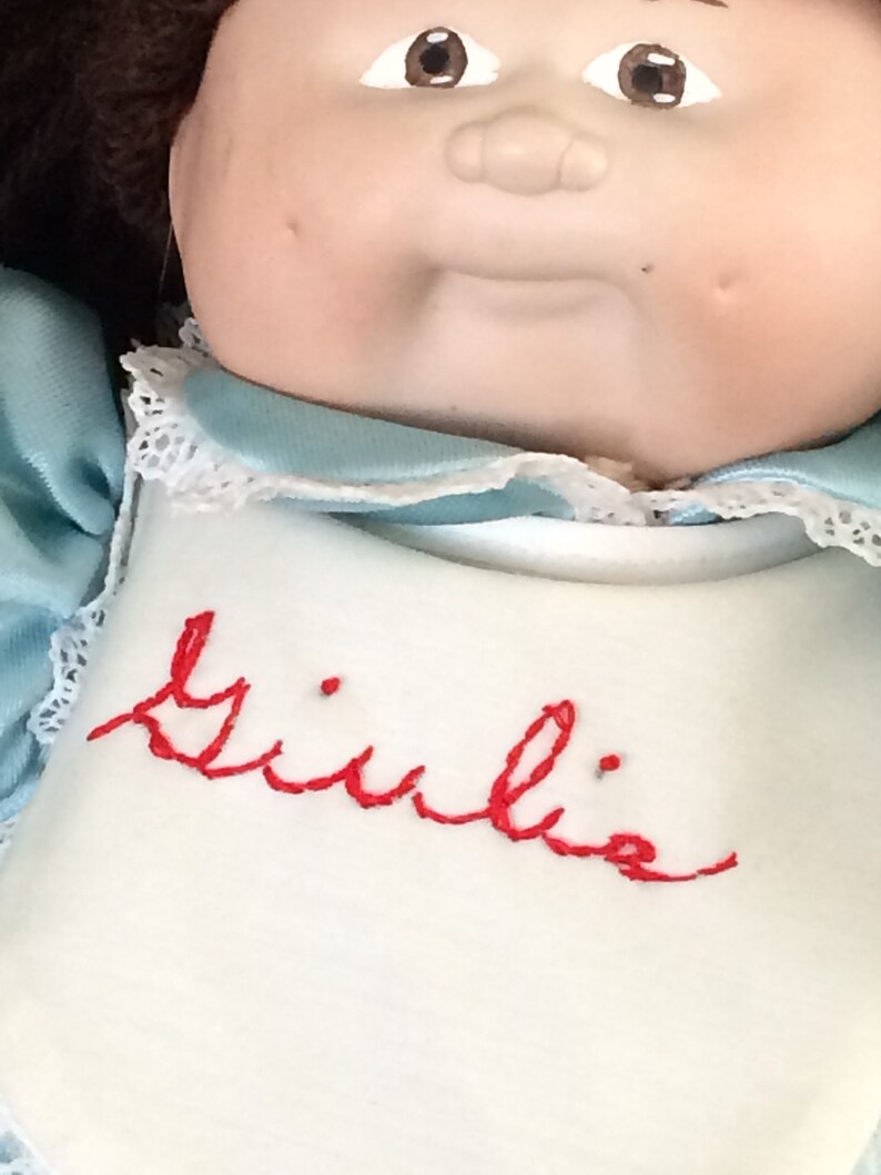 Hand Made 14" Porcelain Head Cloth Cabbage Patch Doll by Toni Carcerana ...