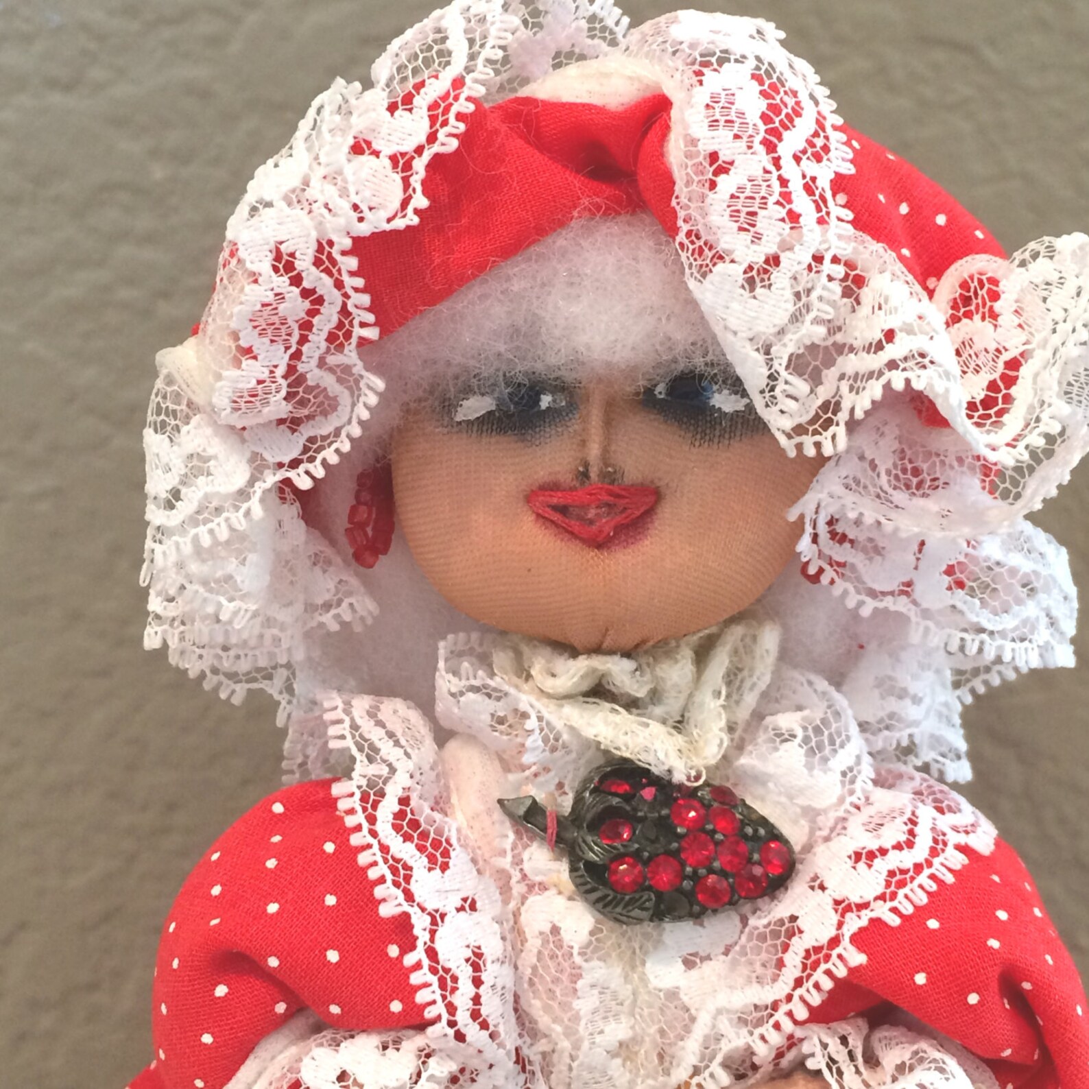Vintage Handmade Cloth Stocking Doll, Signed OOAK Art Doll - Etsy