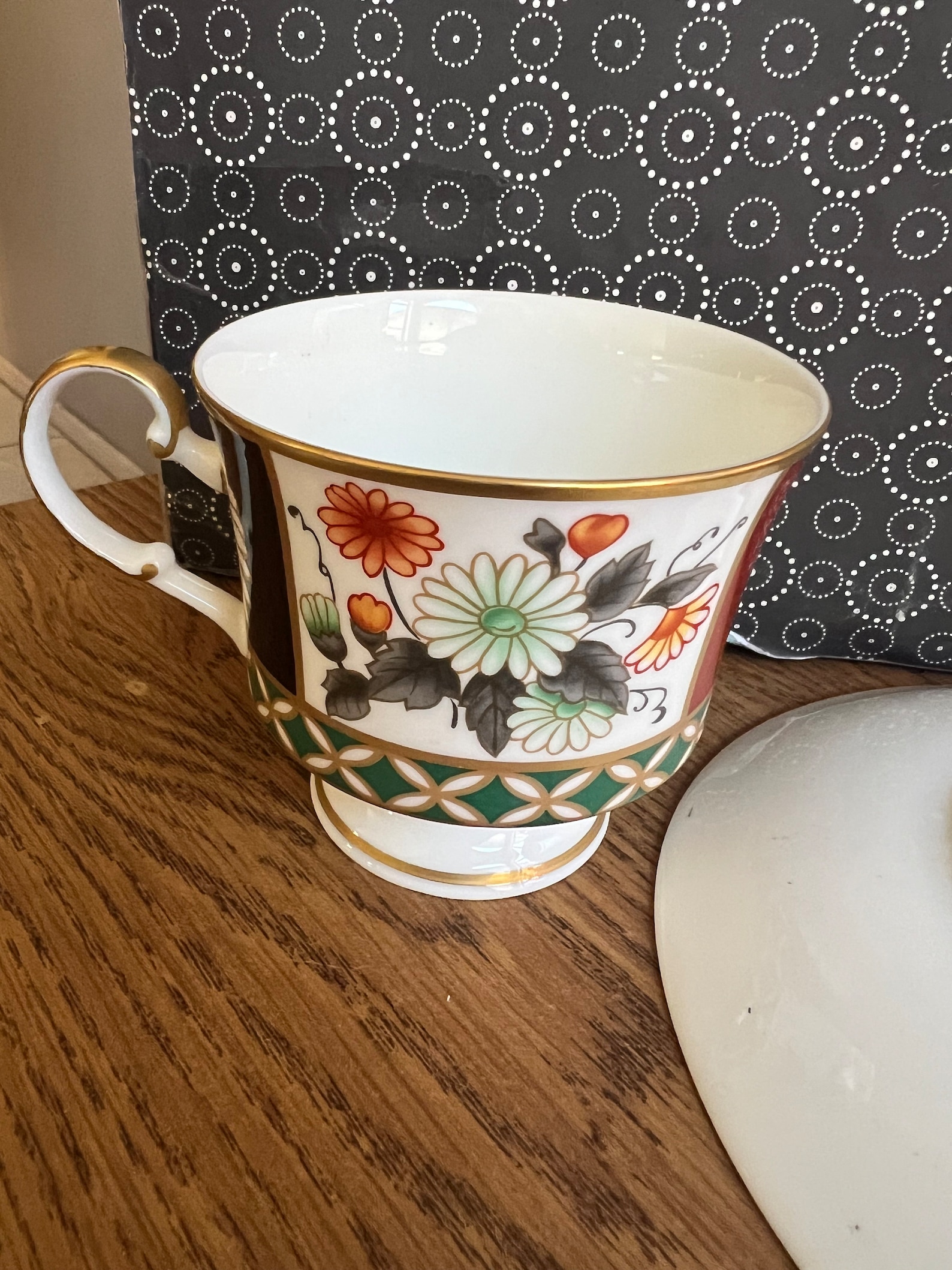 Vintage Footed Cup and Saucer by Mikasa Shogun Discontinued Pattern ...