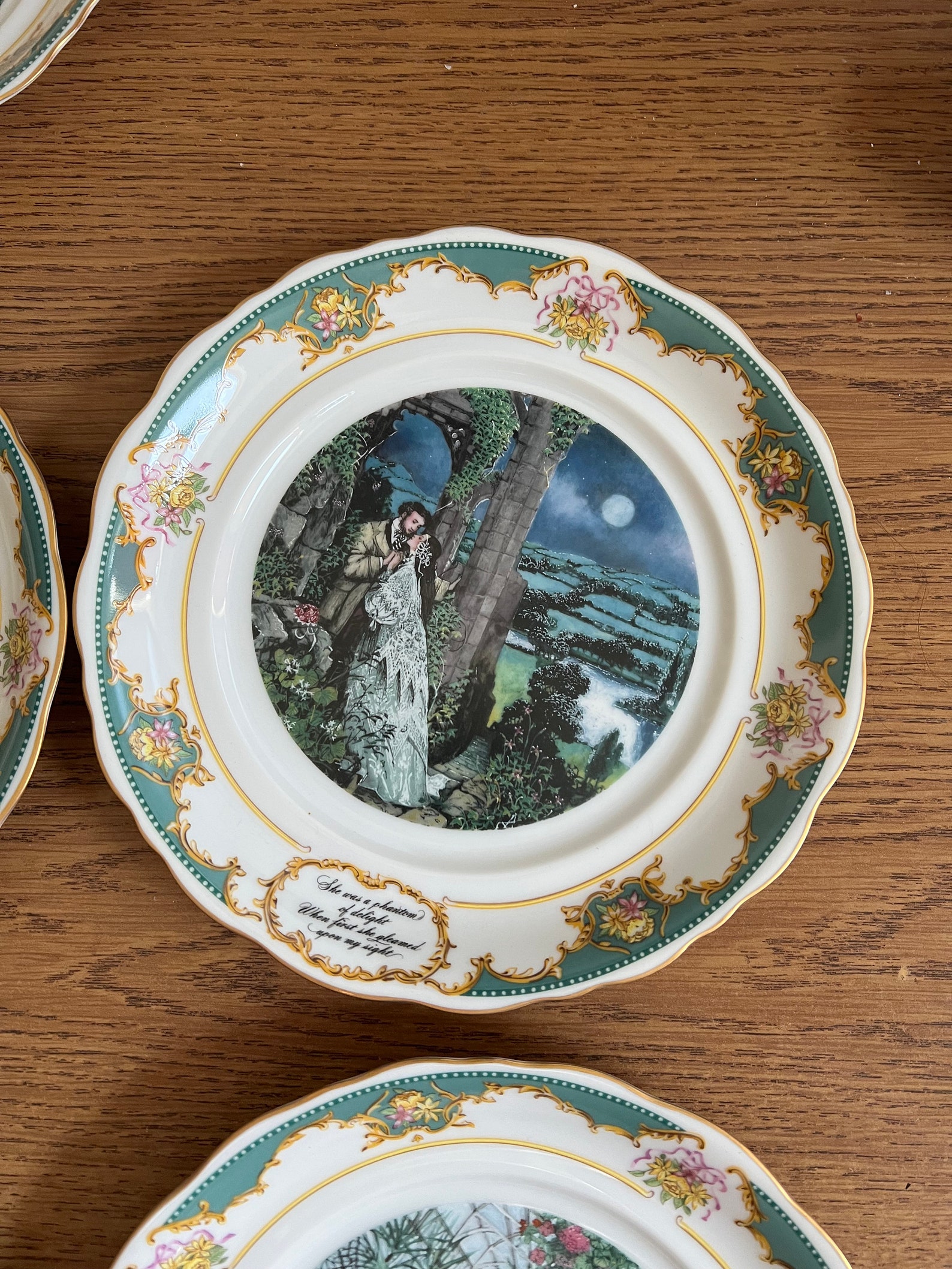 Set 5the Poetry Society 1982 Collector Plates Porcelain - Etsy