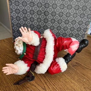 Vtg 1993 Kurt Adler Grandpa Santa Piggy Back Fabriche Lim Ed Christmas ...