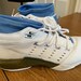 Vintage Air Jordan E2, White, Carolina Blue & Silver Sneakers, Size 13 ...