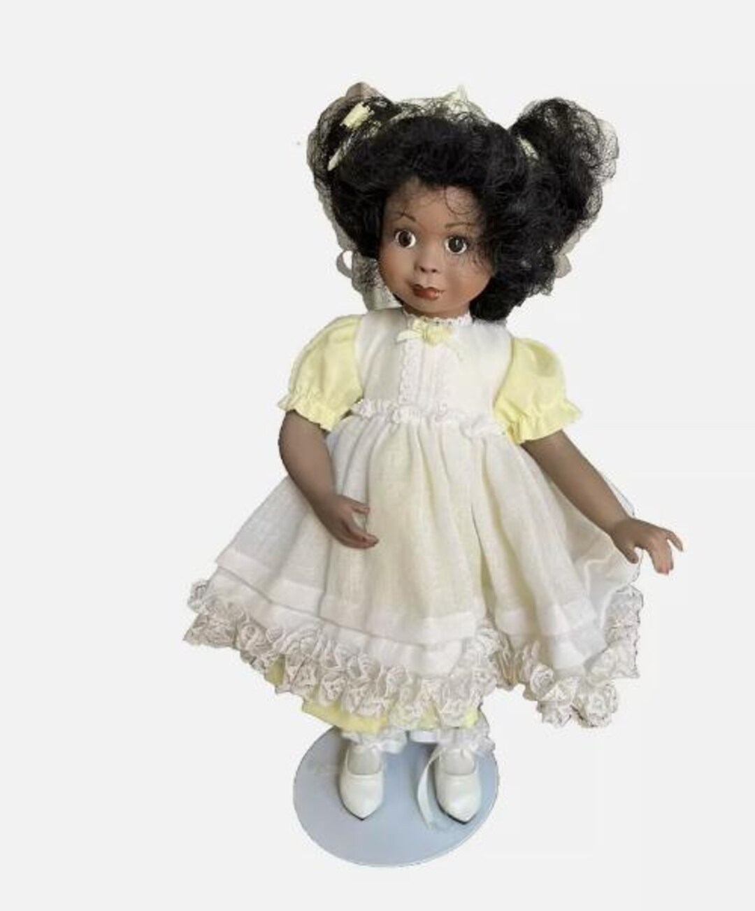Vintage Paradise Galleries 14" Porcelain African-american Nicole Doll W ...