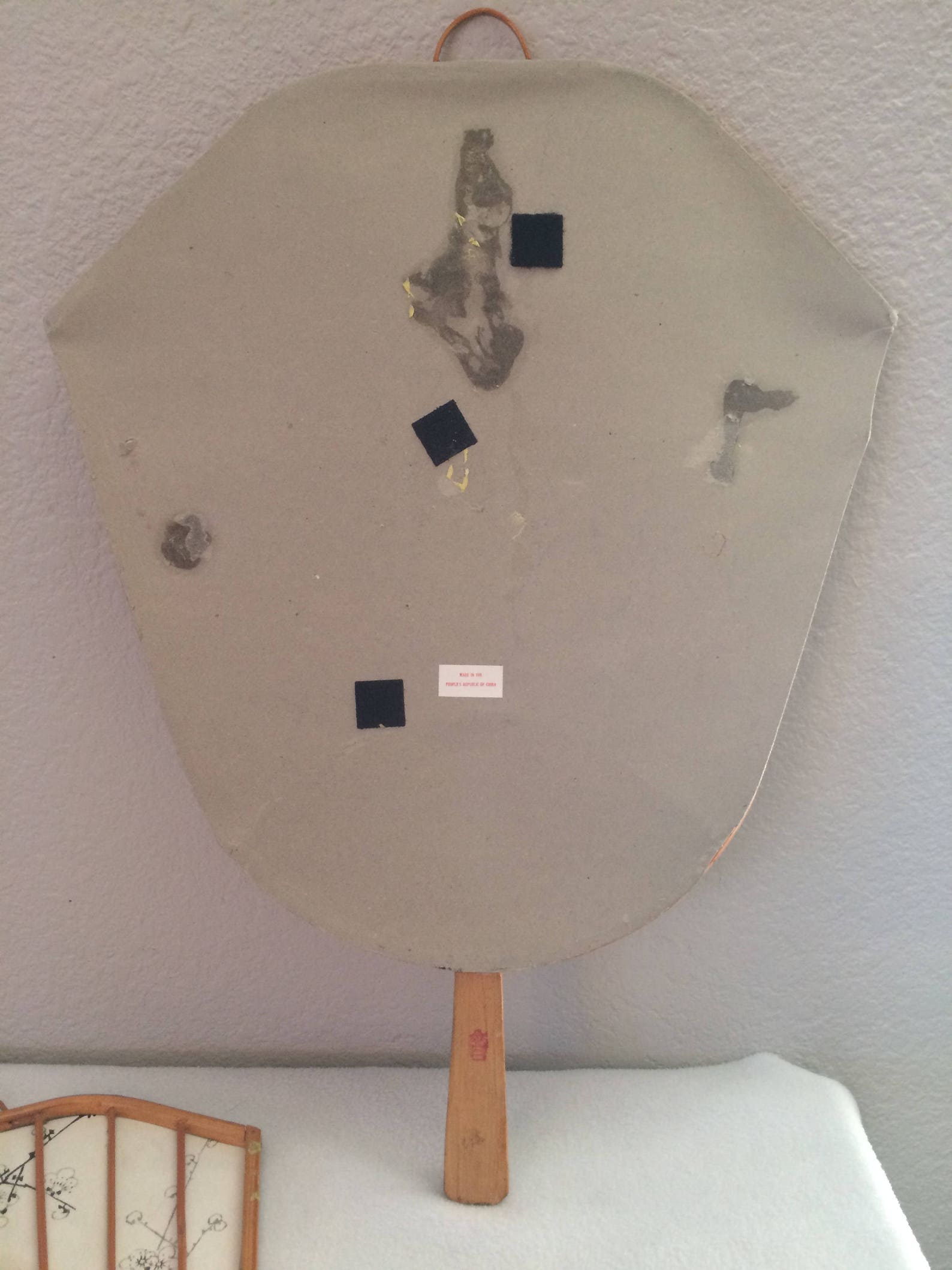 Vtg Hand Painted Stamped Signed Wall Fans Made in People's | Etsy