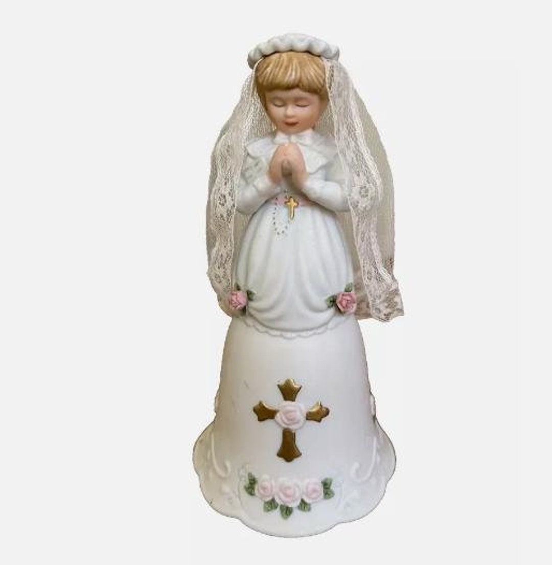 Vintage Girl First Communion 1990 Treasured Memories Collectible Bell ...