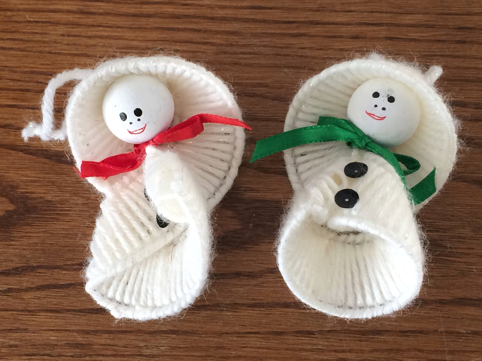 Vintage Hand Crafted Set of Two People Ornaments Super | Etsy