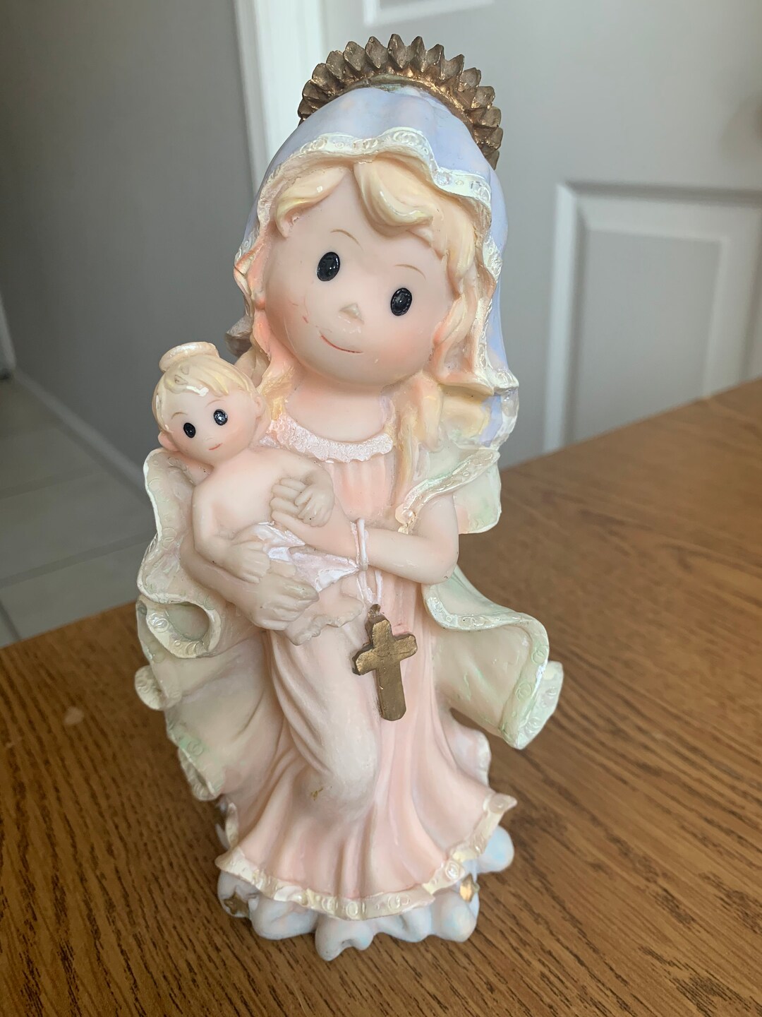 Vintage First Communion Girl With Baby Cake Topper Figurine 7" Tall ...