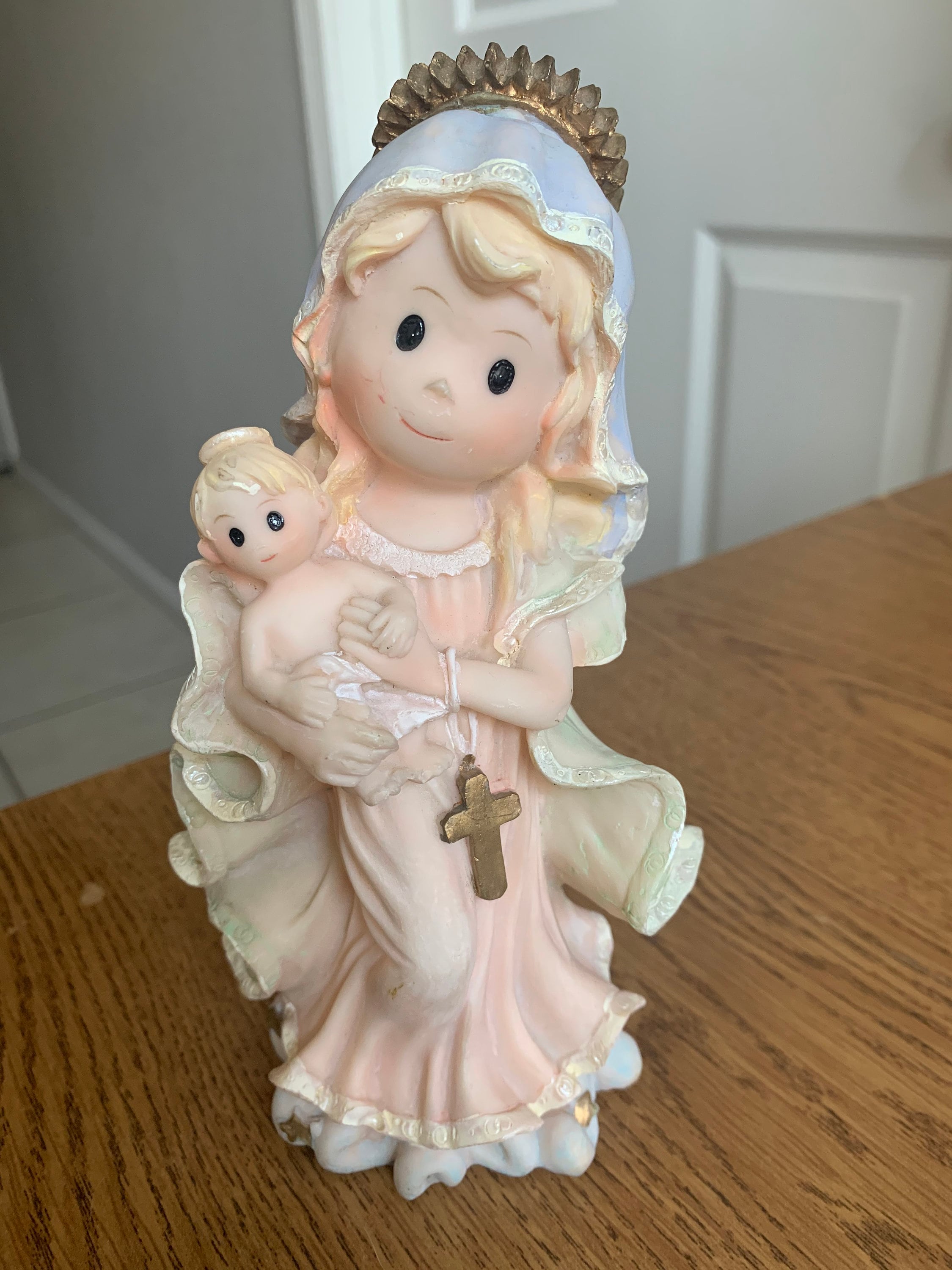 Vintage First Communion Girl With Baby Cake Topper Figurine 7" Tall ...