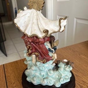 Vtg Giovanni Collection 11.5 Tall Mary, Jesus Angels Post Crucifixion ...