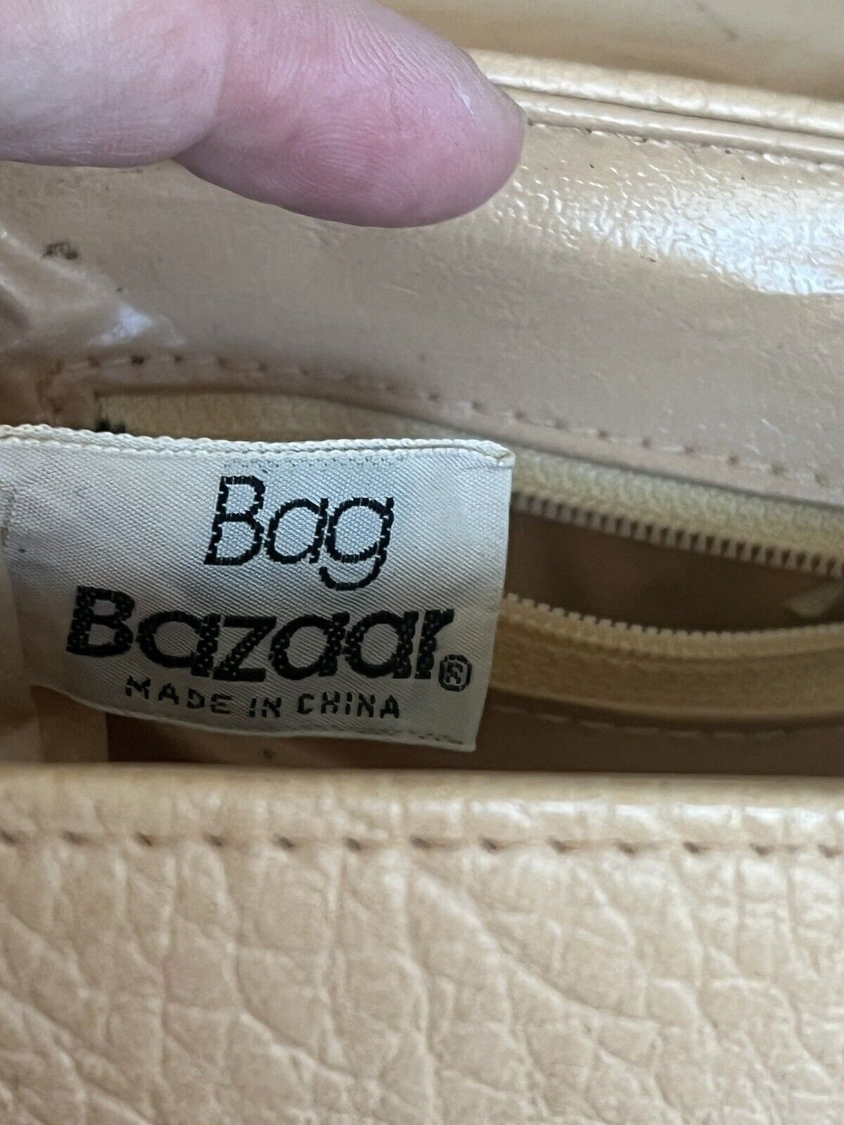 Vintage Bag Bazaar Purse / Satchel Brown Animal Print Leather Look and ...