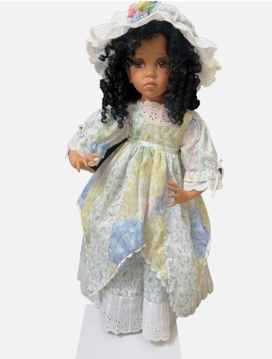 Vtg Paradise Galleries Donna Rubert Porcelain 24'' African American ...