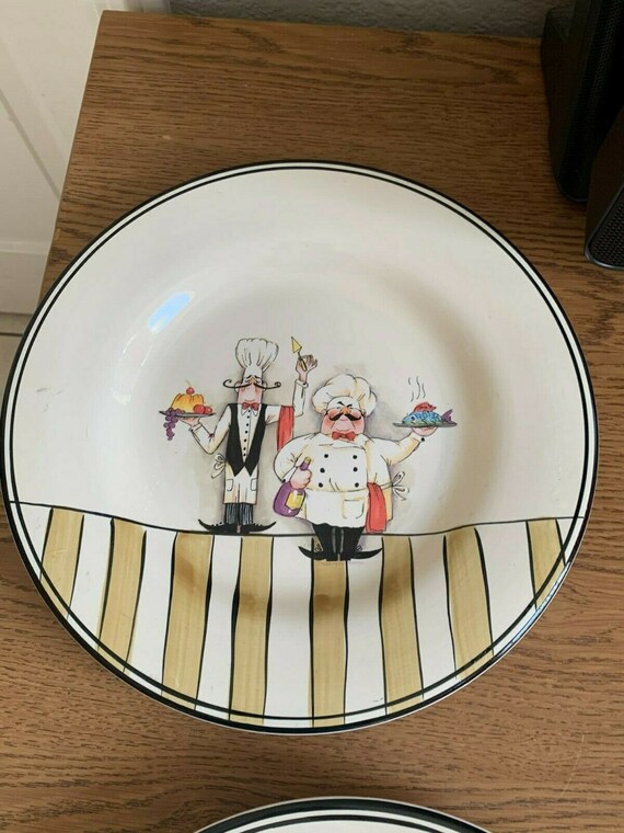 Vintage HD Design LE CHEF French Waiter Beige 10 3/4 - Etsy