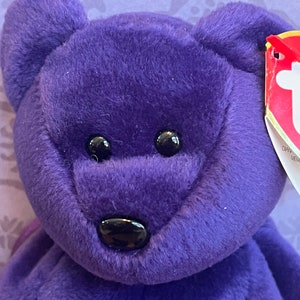 Vintage TY Beanie Baby Princess Diana Bear, 1997, 1st Edition - Etsy